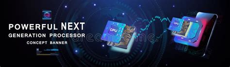 Cpu New Generation Computer Processor Process Of Processing System Files And Calculating