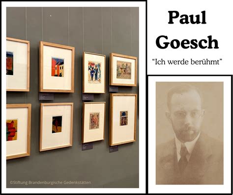 Ausstellung Paul Goesch Im Stadtmuseum Brandenburg Ministerium Für Wissenschaft Forschung Und