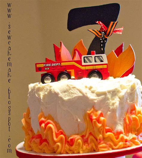 The Sewer The Caker The Copycat Maker Fire Truck Birthday Cake