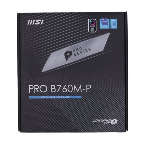 Mainboard เมนบอร์ด Msi Pro B760m P Ddr5 Socket Lga 1700 Micro Atx