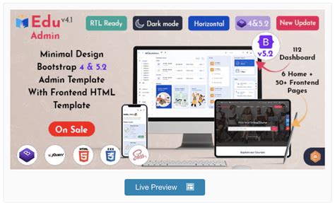 Скачать [themeforest] eduadmin v3 2 responsive bootstrap 5 admin