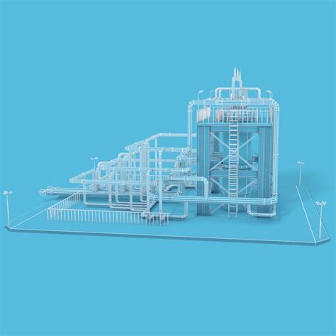 정유 공장 07 3d 모델 20 Fbx Obj Upk Unitypackage Free3d