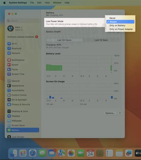 How To Turn On Low Power Mode On Mac MB MacOS Sonoma