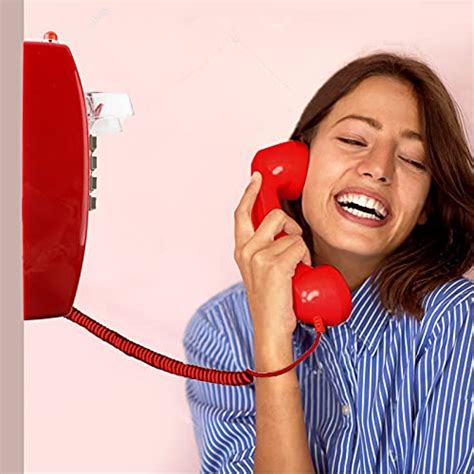 Retro Wall Phones For Landline With Mechanical Ringing Classic Corded