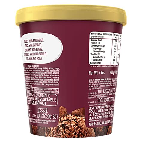 Buy Kwality Walls Frozen Dessert Choc And Roll Choco Brownie Fudge