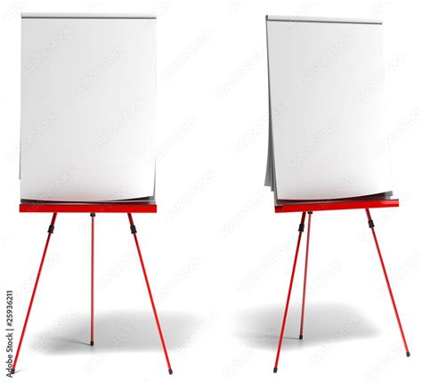 Training Paperboard Blank Paper Board For Meeting Stock Illustration
