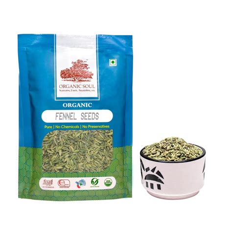 Organic Soul Fennel Seeds Whole G Sabut Saunf Variyali Small Edible Sonf Aniseed