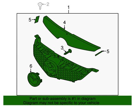 2007 2009 Mazda 3 Grille Assembly Bak3 50 710 85 Canada Mazda Parts