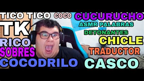 ASMR PALABRAS DETONANTES ASMR PARA DORMIR YouTube