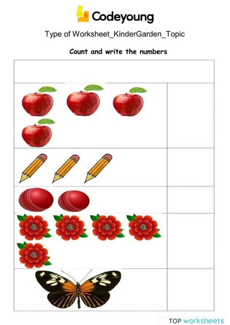 count and write math exercise interactive worksheet topworksheets