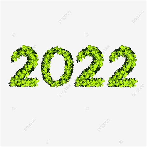 Font Design Vector Art Png Green Leaves 2022 Font Design 2022 2022
