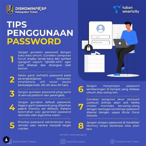 Diskominfosp Tips Penggunaan Password