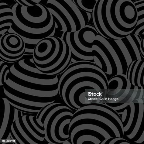 3d 기하학적 줄무늬 구체 원활한 반복적 인 벡터 패턴 3차원 형태에 대한 스톡 벡터 아트 및 기타 이미지 3차원 형태 강렬하고 밝은 색상 개체 그룹 Istock