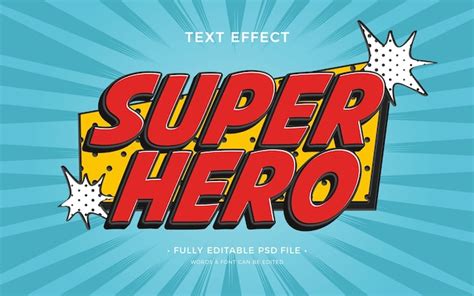 Premium Psd Comic Text Effect