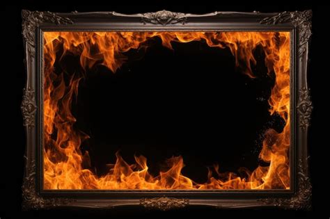 Premium Ai Image Frame Of Fire