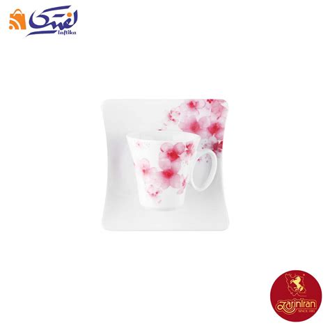 قیمت و خرید سرویس چای خوری چینی زرین وینچی طرح آزالیا پینک 12 پارچه