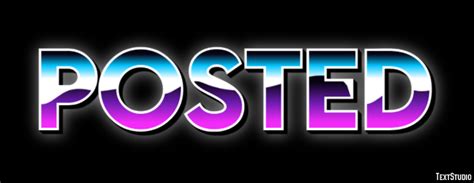 Posted Text Effect And Logo Design Word TextStudio