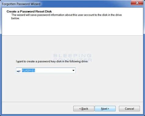 How To Create A Windows Password Reset Disk