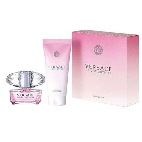 Kit Versace Bright Crystal Edt Perfume Feminino Body Lotion Época