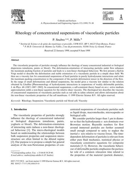 Pdf Rheology Of Concentrated Suspensions Of Viscoelastic Particles Dokumen Tips