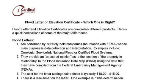 Flood Letter Or Elevation Certificate Which One Is Right