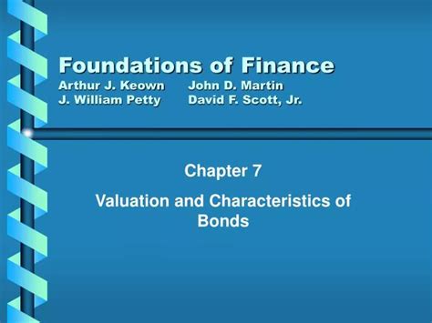 Ppt Foundations Of Finance Arthur J Keown John D Martin J William