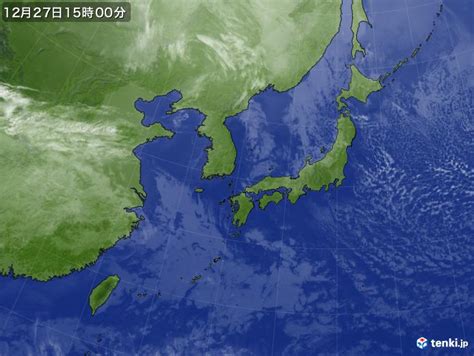 過去の気象衛星 日本付近 2022年12月27日 日本気象協会 tenki jp