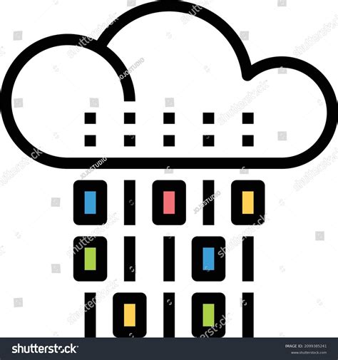 Cloud Analysis Icon Line Vector Stock Vector Royalty Free 2099385241 Shutterstock
