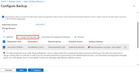 Azure Backup を使用して Azure Kubernetes Service をバックアップする Azure Backup