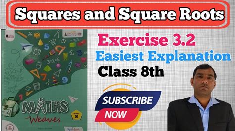 Exercise 3 2 Class 8th Maths Weaves Book Youtube