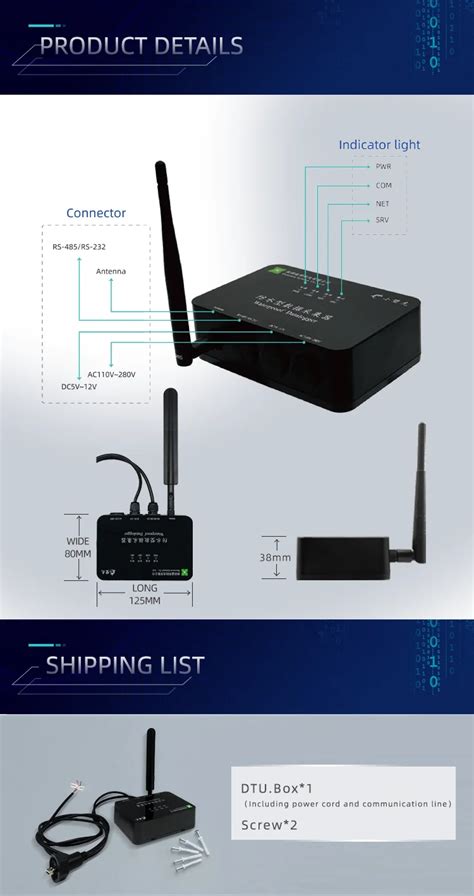 Iot Wireless Transceiver Eybond Dtu Box Gprs Dtu Modem Industrial 4g Modem Ethernet Serial Rs485