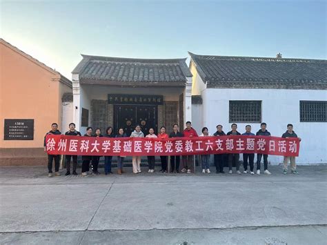 基础医学院党委第六党支部开展“党旗见证忠诚 奋斗彰显初心”主题党日活动 徐州医科大学基础医学院