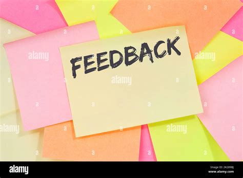 Feedback Contact Customer Service Opinion Survey Business Concept Note
