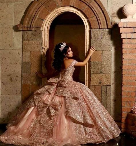 Pink And Gold Quinceanera Dress Quinceanera Themes Dresses