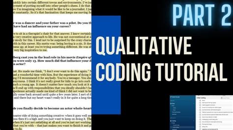 Dr Jarek Kriukow On Linkedin Qualitative Data Analysis Coding Tutorial Focused Codes From