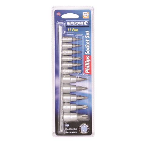 Phillips Socket Set 11 Piece 1 4 And 3 8 Drive Kincrome Tools Kincrome