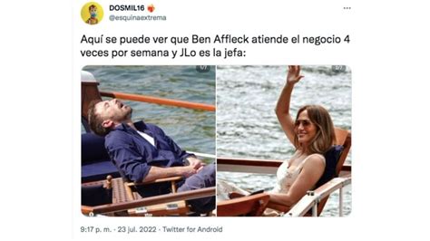 Salen Algunos Memes De Ben Affleck Y Jennifer Lopez