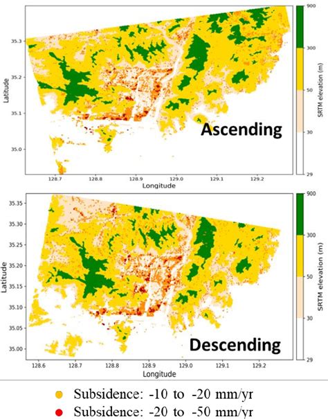 Figure 3 From Monitoring The Coastal Subsidence Areas And Critical Infrastructures Along