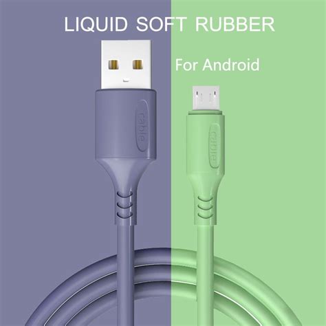 액체 실리콘 케이블 마이크로 Usb 전원 케이블 휴대 전화 및 Usb 장치 Buy 마이크로 Usb 케이블 3a 액체 실리콘