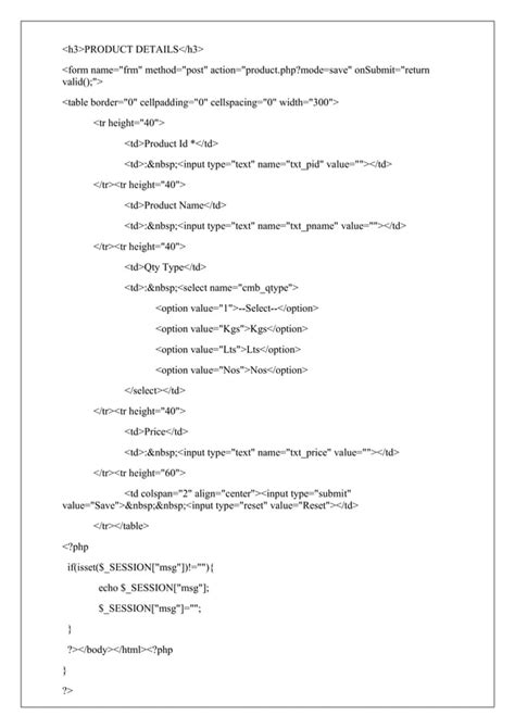 web technology practicals pdf