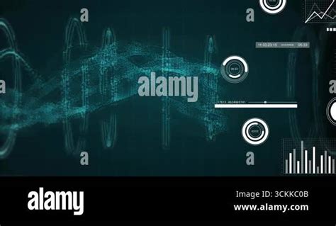 Interface Fading In Turquoise Waveform Powering Concentric Ring Meters