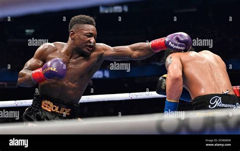Christian Mbilli Left Throws A Punch At Lester Martinez During A Wbc