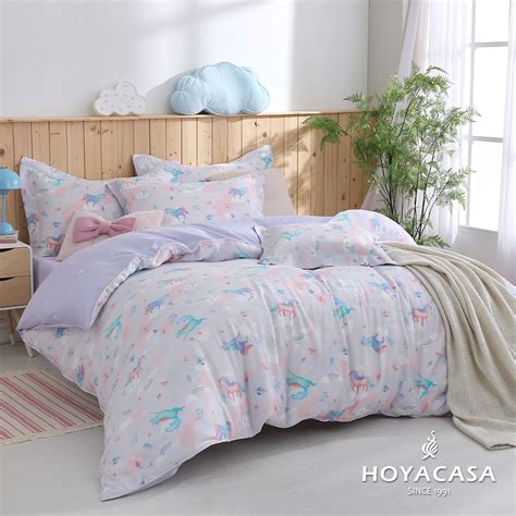 HOYACASAx插畫家wwiinngg聯名款 單人抗菌天絲兩用被床包組 彩虹小馬 兩用被床包組 Yahoo奇摩購物中心