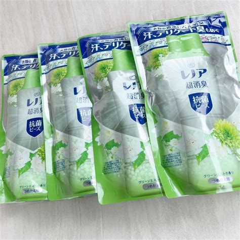 まとめ買い レノア 超消臭 抗菌ビーズ グリーンミスト 詰め替え 特大 1120ml × 2個