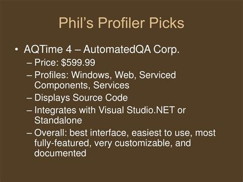 Ppt Optimizing Performance Using Code Profilers Powerpoint
