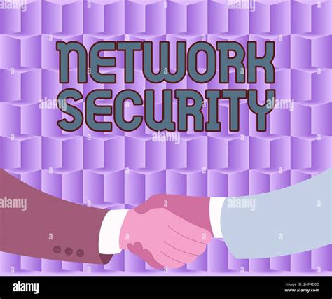 Handwriting Text Network Security Business Concept Practice Of