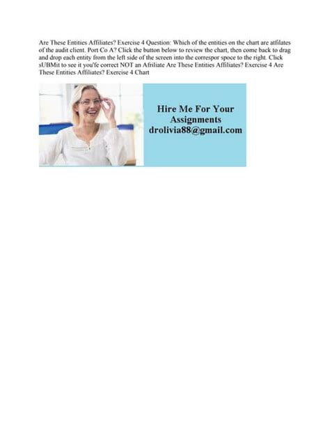 Are These Entities Affiliates Exercise 4 Question Which Of The Entitpdf