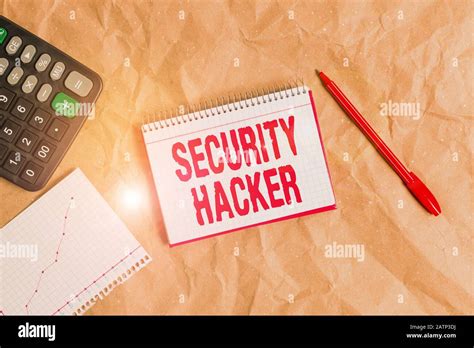 handwriting text writing security hacker conceptual photo someone who