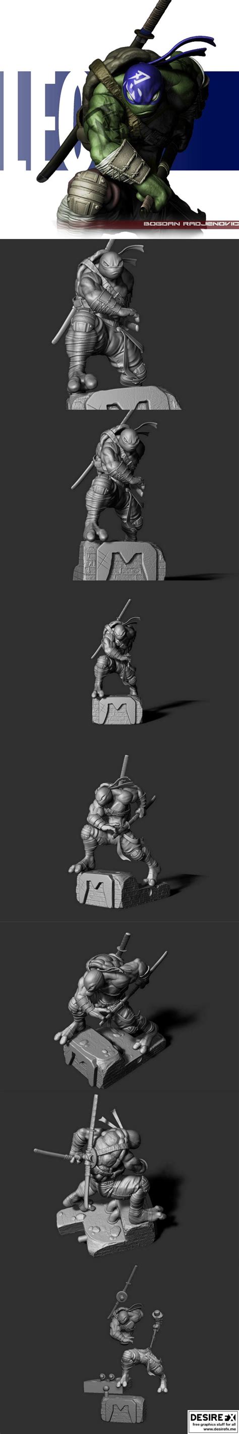 Desire Fx 3d Models Leonardo Tmnt 3d Print Model