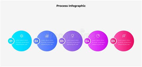 Five Step Process Infographic Stock Illustrations 15687 Five Step Process Infographic Stock